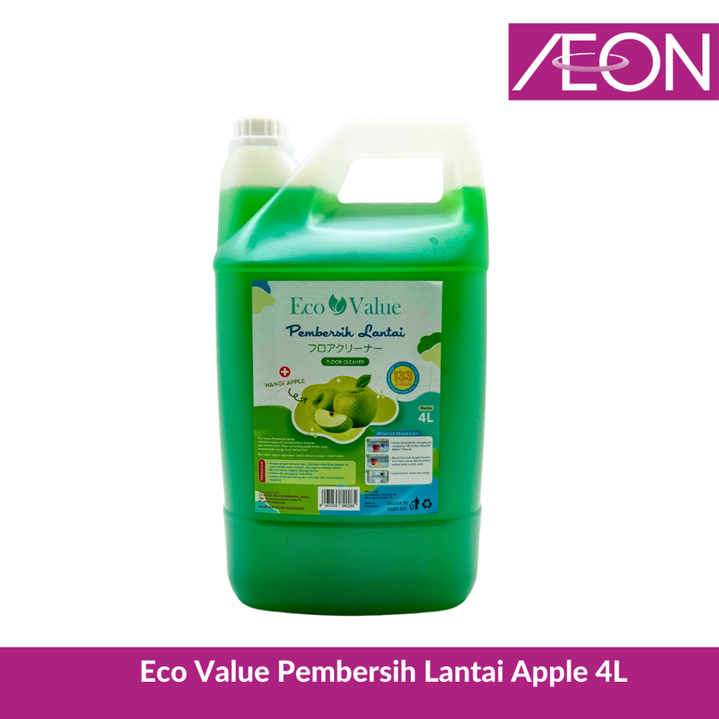 Jual Eco Value Pembersih Lantai Apple 4L | Shopee Indonesia
