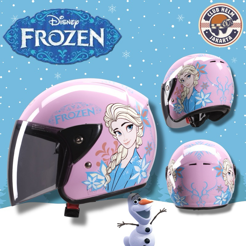 Jual Helm Anak Frozen Karakter Perempuan Cewe Olaf Elsa Anna Premium ...
