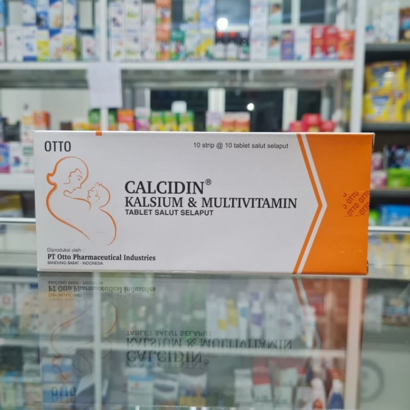 Jual Calcidin - Kalsium & Multivitamin 1 strip (10 butir) | Shopee ...