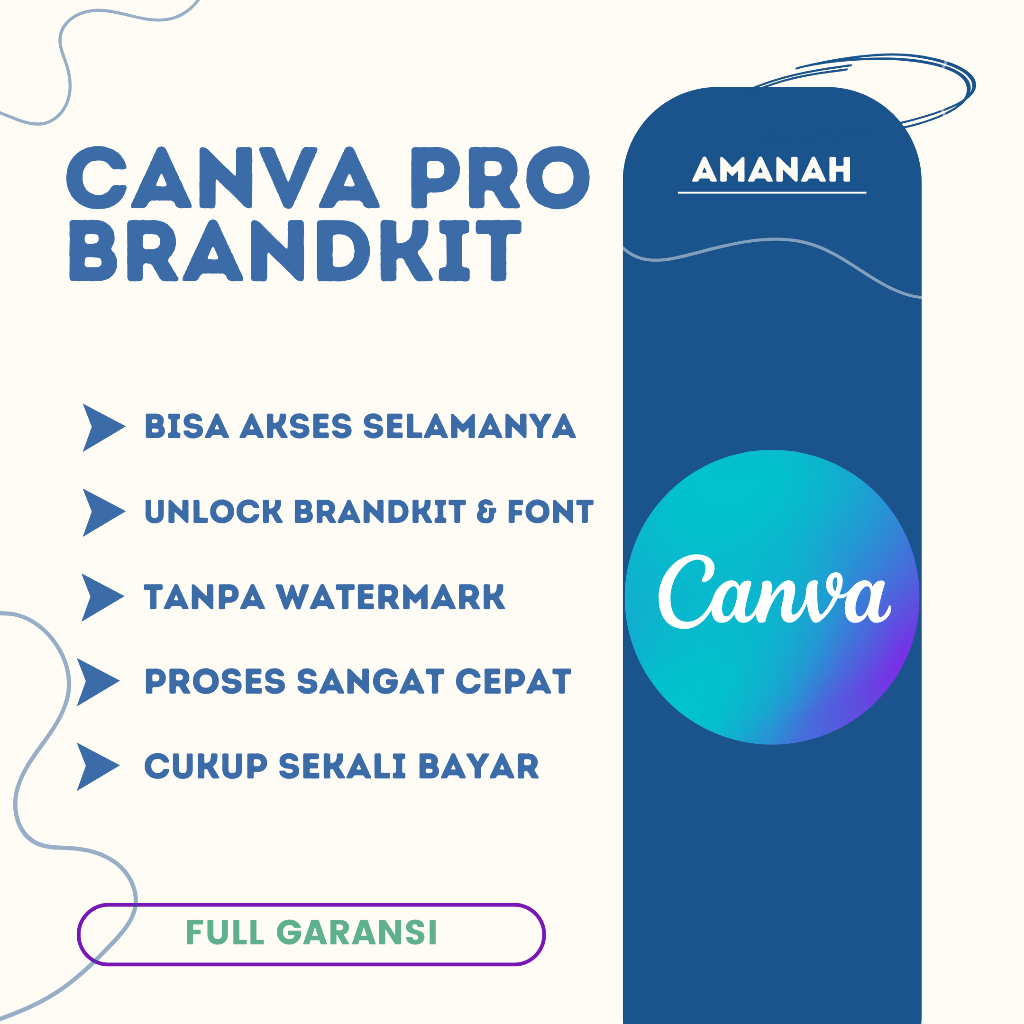Jual Canva Pro Premium Brandkit 1 Tahun Full Garansi Selamanya Lifetime Legal Murah | Shopee ...