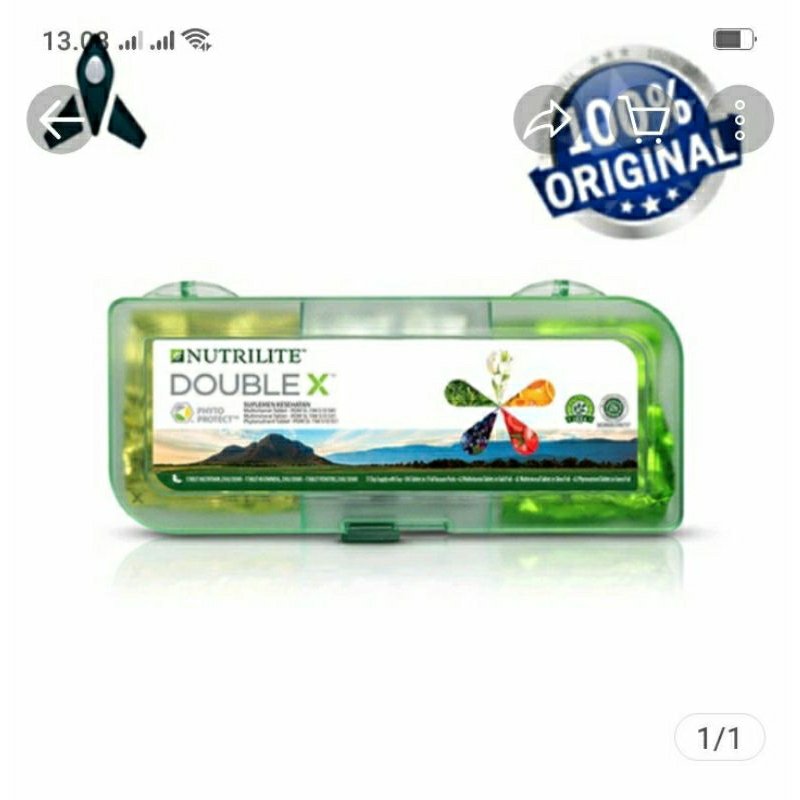 Jual Nutrilite Double X Reffil box isi 186 tablet | Shopee Indonesia