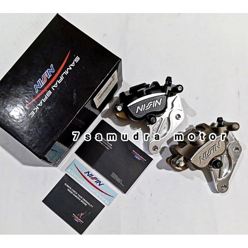 Jual kaliper nissin samurai original 2p + braket cnc motor yamaha rx king new,rx king old, fizr ...