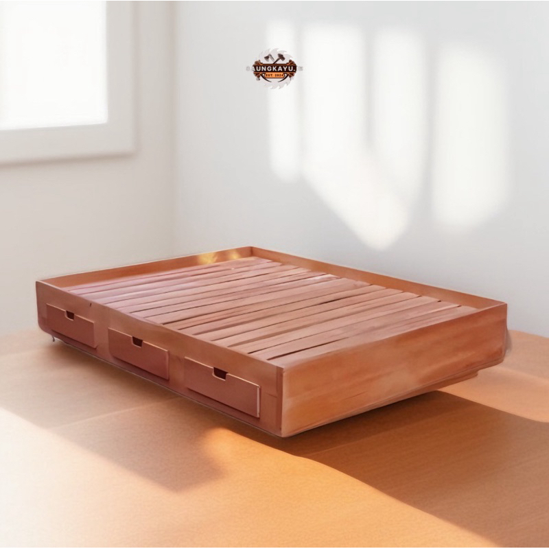 Jual Divan Kayu Laci 160x200 cm Dipan Kayu Laci Minimalis Divan Alas ...