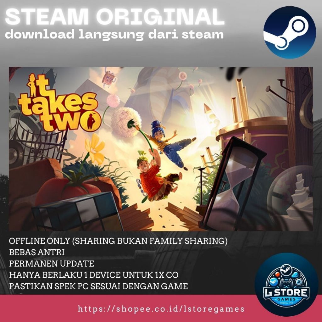 Jual It Takes Two PC Game Sharing Original Offline | Shopee Indonesia