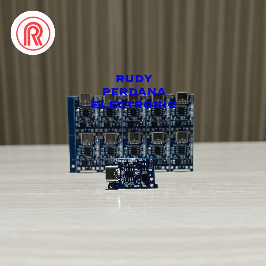 Jual PCB MODUL CHARGER 5V 5 VOLT 1A 1 AMPERE TP4056 USB TYPE C + DIODA ...