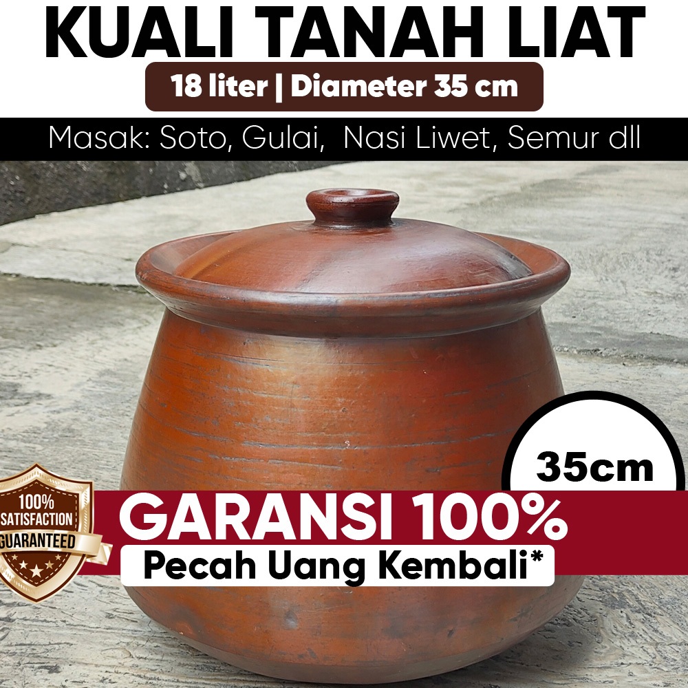 Jual Kuali Besar Jumbo Tanah Liat Gerabah Kuwali Kwali Periuk Belanga ...
