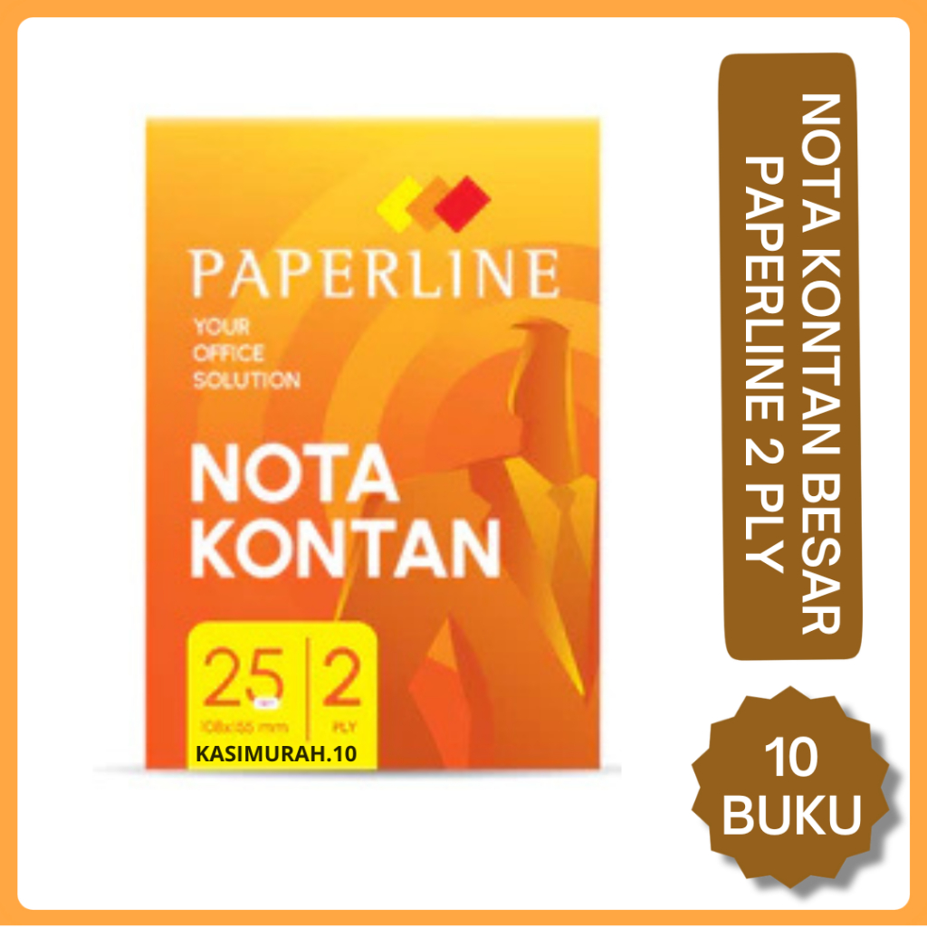 Jual Nota Kontan Paperline 2 Rangkap (1 Pak/10 Buku) | Shopee Indonesia