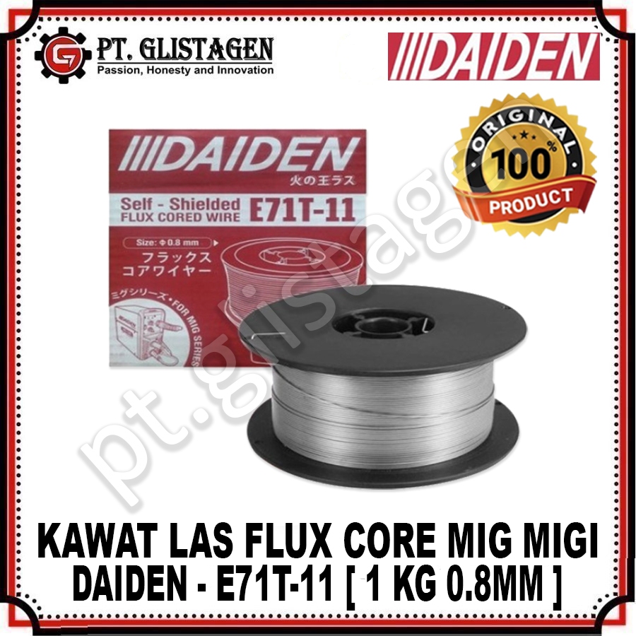 Jual DAIDEN Kawat Las CO2 MIG Flux Core Wire 1KG 0.8MM 1 KG 0.8MM E71T-11 ORIGINAL DAIDEN ...