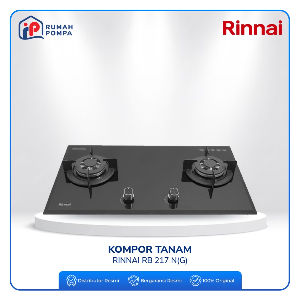 Jual Kompor Tanam 2 Tungku Rinnai RB 217 N(G) | Shopee Indonesia
