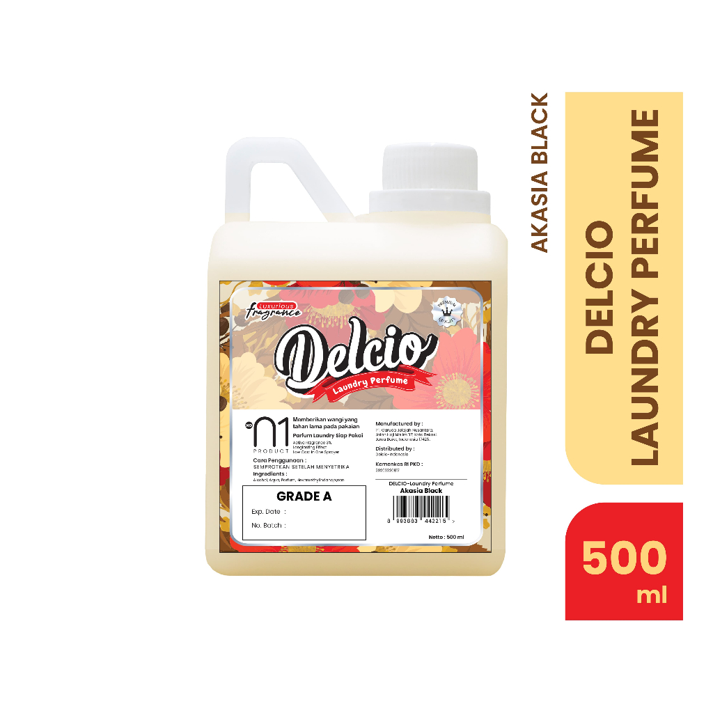 Jual Delcio Parfum Laundry Premium Grade A 500 mL Pewangi Laundry Tahan ...