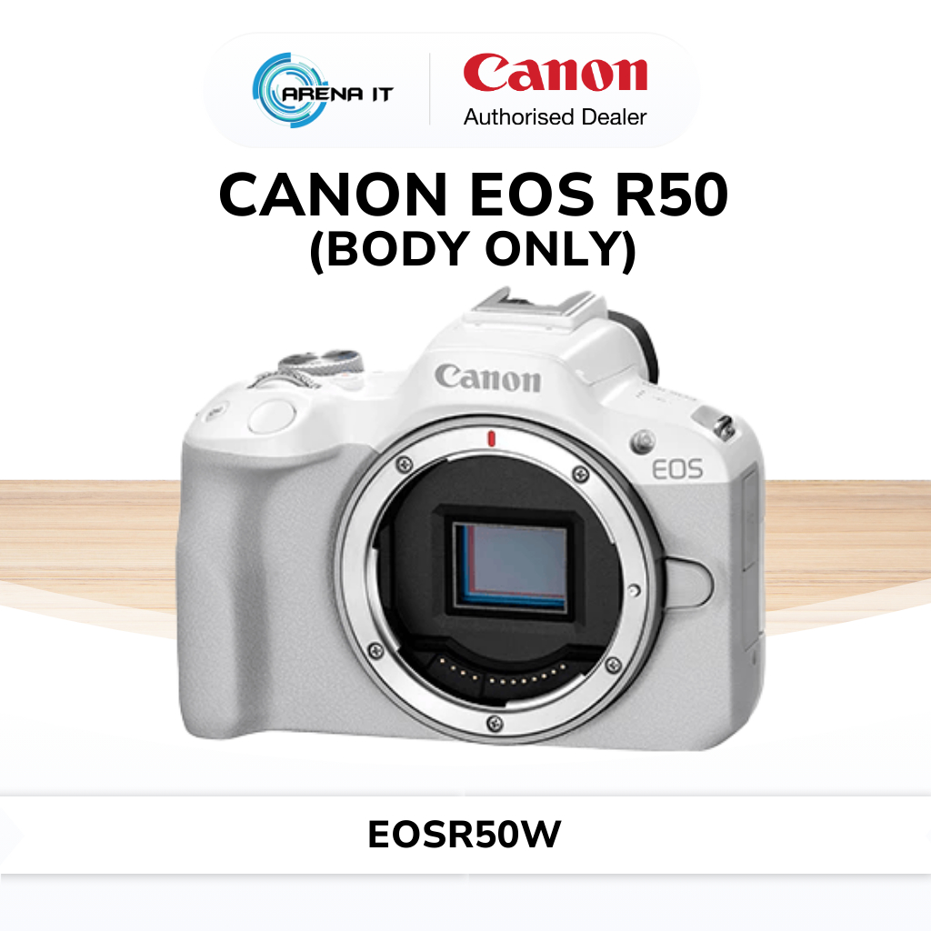 Jual Canon Camera EOS R50 (Body) White | Shopee Indonesia