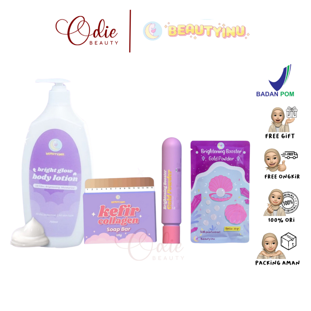 Jual BEAUTYINU Sabun Kefir Collagen Brightening Booster Gold Powder ...