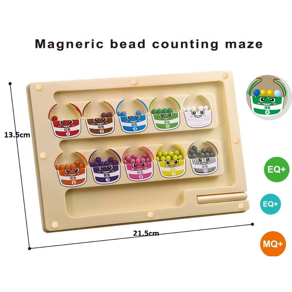 Jual Mainan Edukasi Papan Magnetik Berhitung dan Mengenal Warna Magnet ...