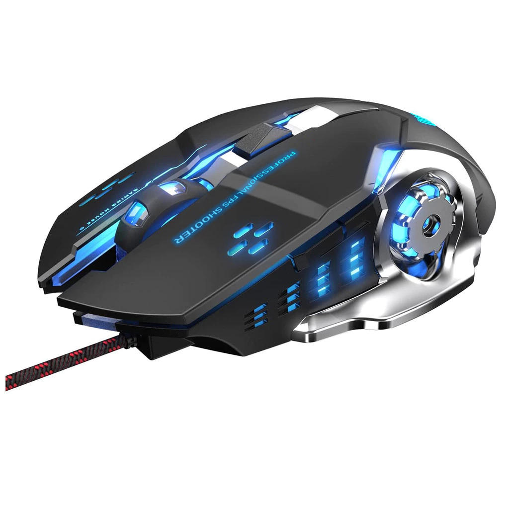 Jual Mouse Gaming Cable LED Otomatis SB 401 Mouse Silent Click Mouse ...