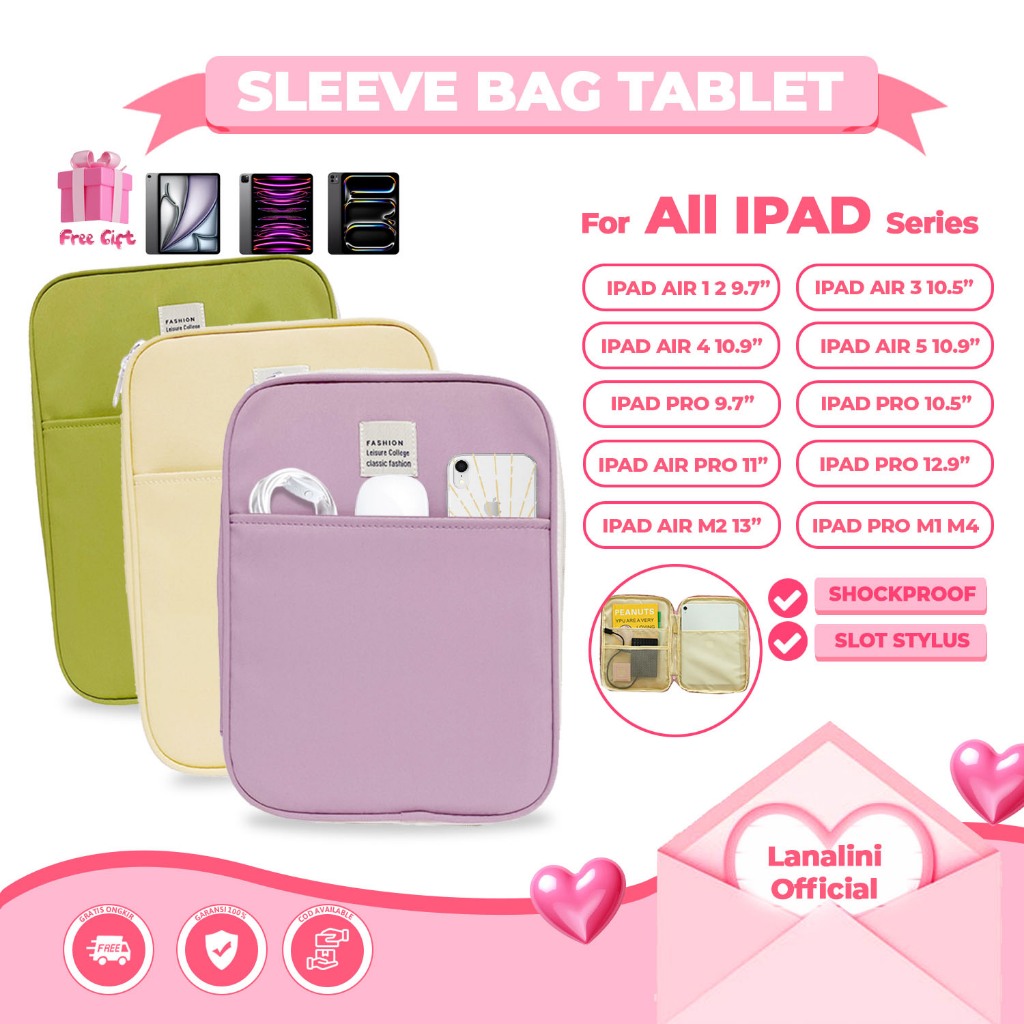 Jual Sleeve Tas Pelindung iPad Air 6 11 13 M2 2024 2025 Pouch Casing ...
