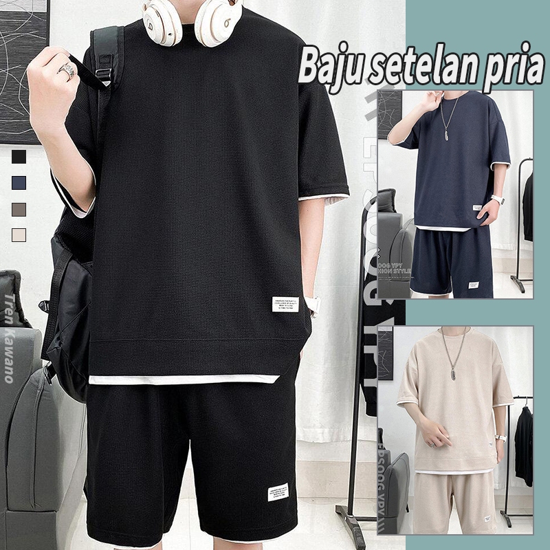Jual Baju setelan pria Baju Pantai Pria baju terbaru 2025 kemeja boxy ...