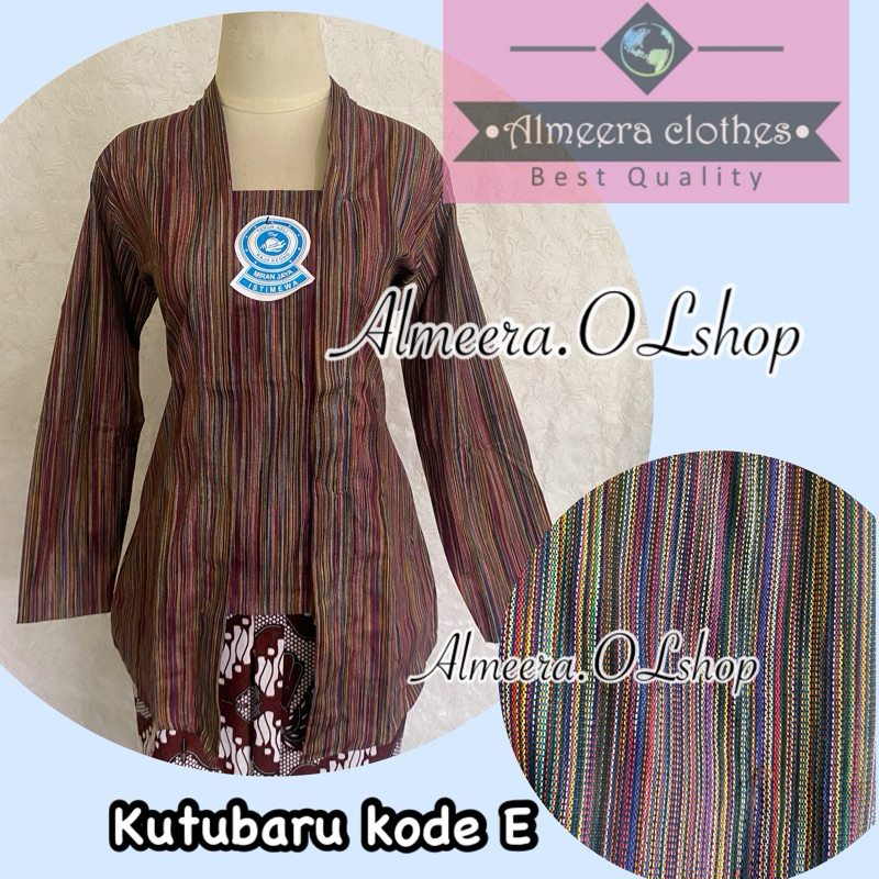 Jual kebaya kutubaru TENUN ALUSAN lurik raja keong istimewa E | Shopee Indonesia