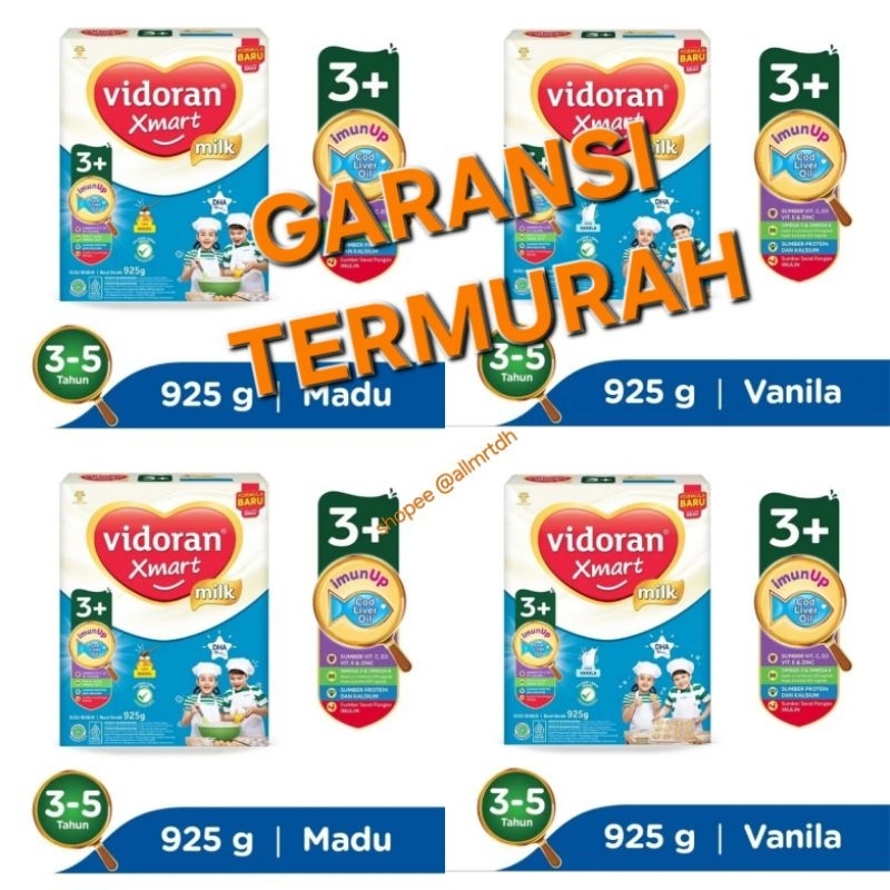 Jual Vidoran Xmart Milk 3+ 925gr | Shopee Indonesia