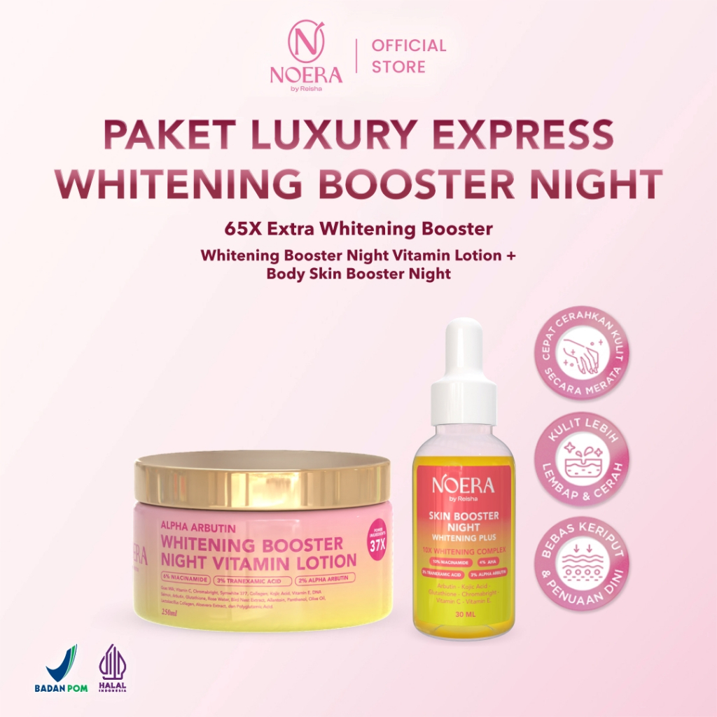 Jual Paket Luxury Express Whitening Boost Night | Noera Whitening ...
