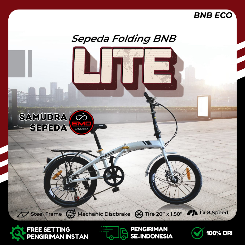 Jual Sepeda Lipat Folding 20 Inch SHIMANO BNB Bike N Bike Ergonomic ...