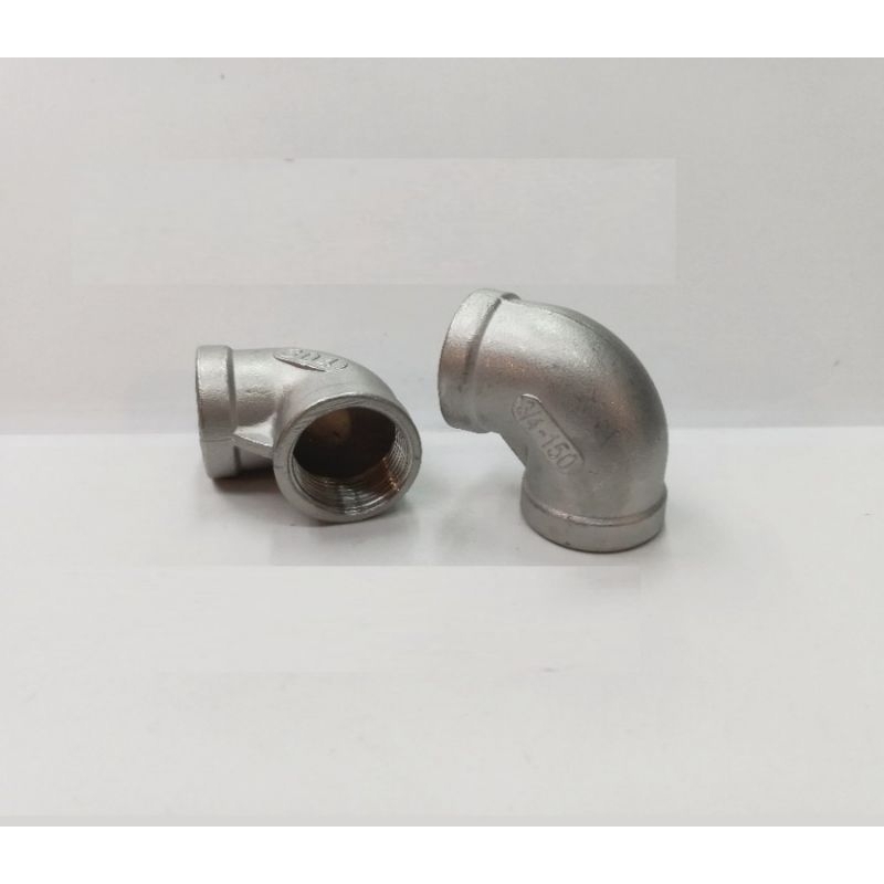 Jual Elbow Drat Dalam Stainless 304 Knee L 90 Keni Drat Dalam KDD SS304 ukuran size inch 1/8" 1/ ...