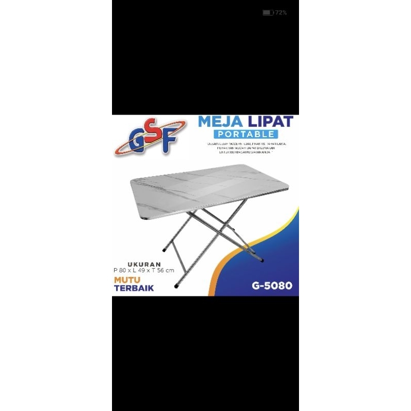 Jual Meja lipat portable GSF G-5080 | Shopee Indonesia