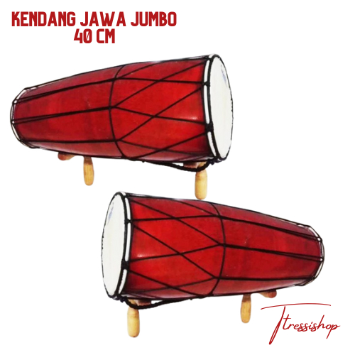 Jual Kendang Jawa Polos Jumbo 40 cm Anak Mainan Koleksi Alat Musik Jawa ...