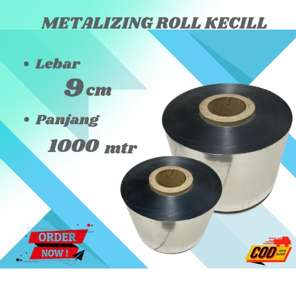 Jual Plastik Kemasan Metalize roll kecil 1000meter | Shopee Indonesia