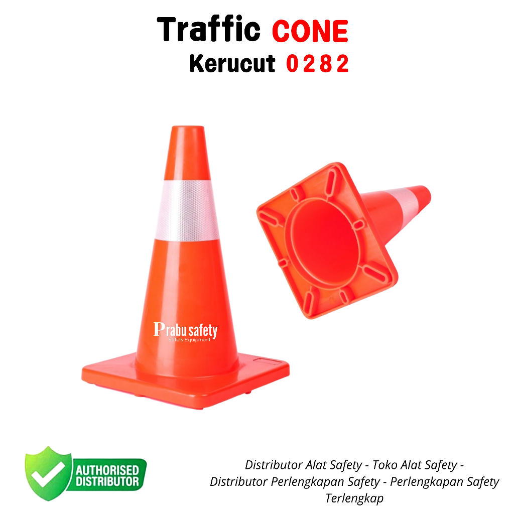 Jual Traffic Cone Kerucut 45 Cm PVC | Pembatas Jalan Cone Kerucut | Shopee Indonesia
