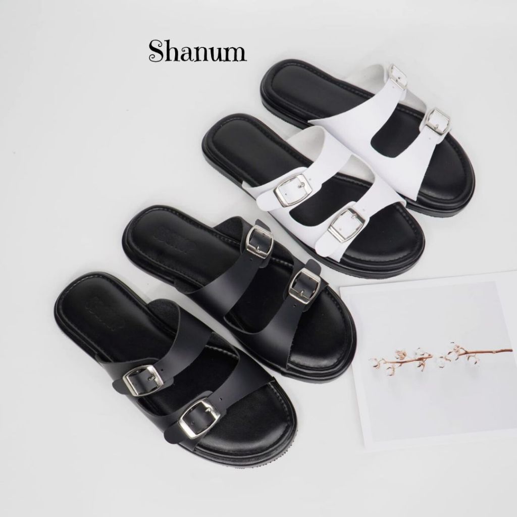 Jual Shanum Rey Size 37 - 40 Sandal Wanita Premium Karet | Shopee Indonesia