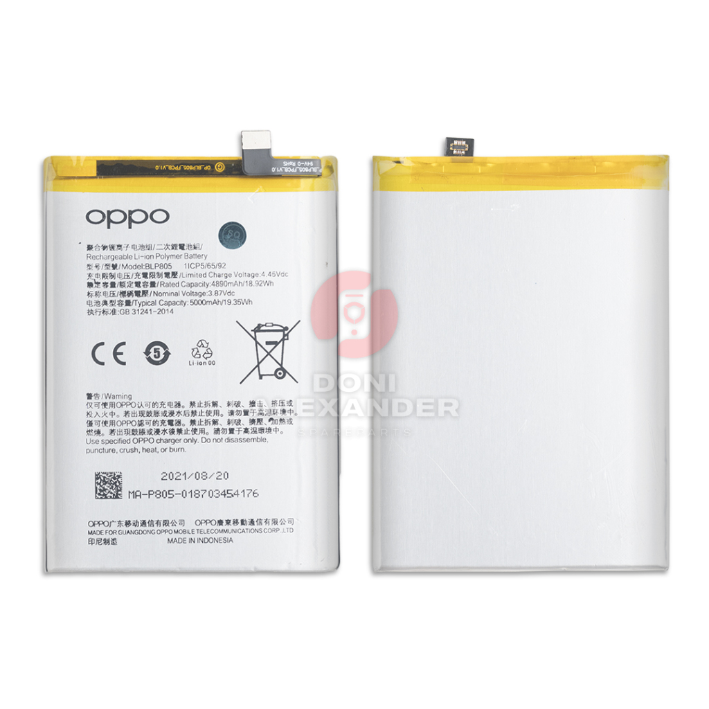 Jual BATERAI BATRE OPPO A53 / A73 / A33 2020/ A54 / A74 5G/ A16 BLP-805 ...