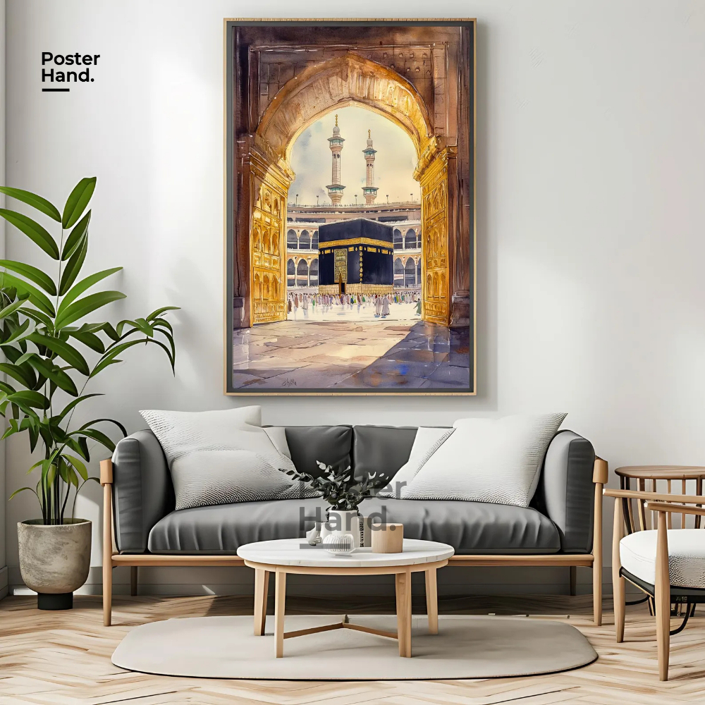 Jual POSTER KANVAS Printing Ka'bah Mekkah Cantik Hiasan Dinding ...