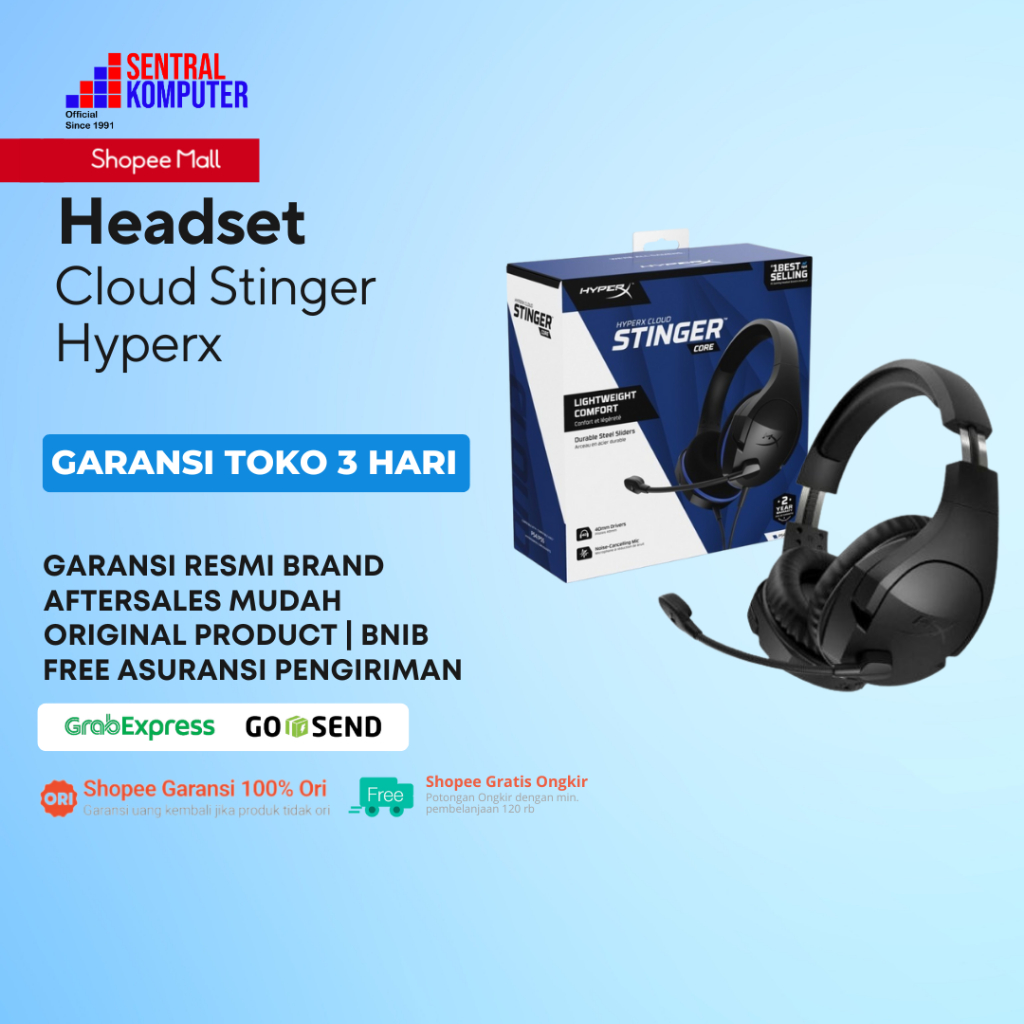 Jual HyperX Headset Gaming Mic Cloud Stinger Core PS4 PS5 Hyper X Headphone | Shopee Indonesia