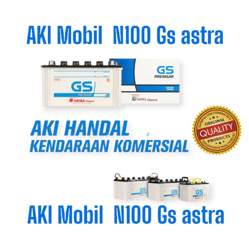 Jual Aki Mobil N100 GS Astra Aki mobil Bus aki Truck Aki N100 GS astra ...