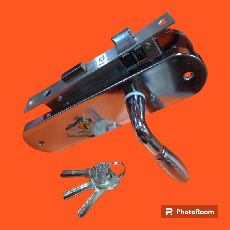 Jual Netz Selot Kunci Pintu Bulat Bintik Set Komplit Tanggung Gagang ...