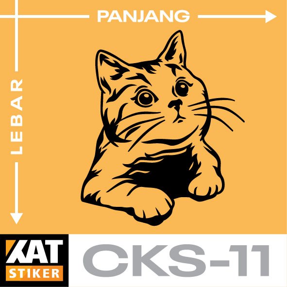 Jual CKS 11 : Sticker Cutting Kucing Emblem Logo list Variasi Backdoor ...