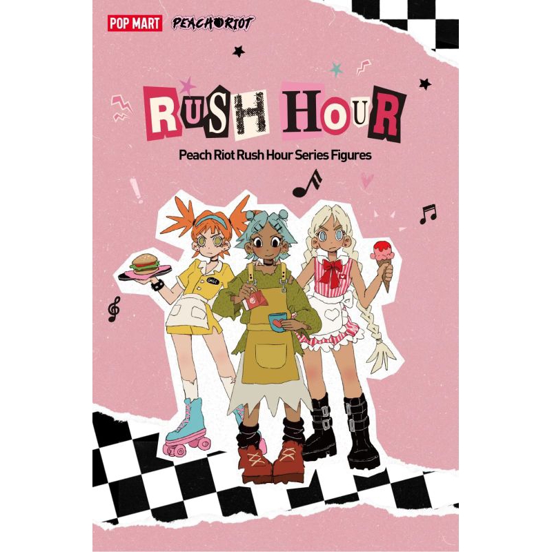 Jual Peach Riot Rush Hour Series Figures 1 Set ( Isi 12 BLIND BOX ) - POP MART | Shopee Indonesia