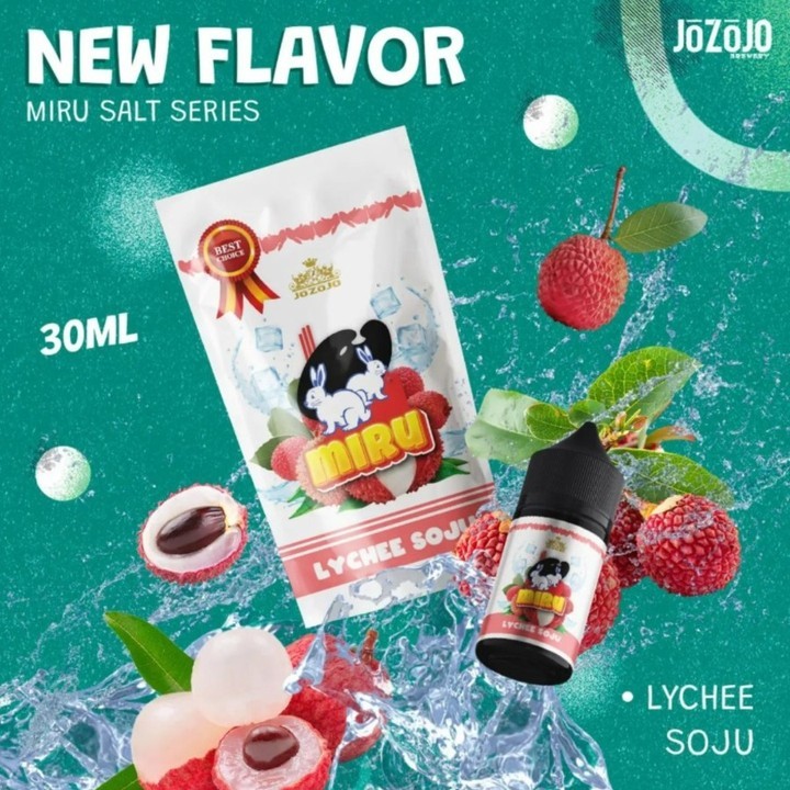 Jual [SALTNIC 30MG 30ML] MIRU LYCHEE SOJU BY JOZOJO | Shopee Indonesia