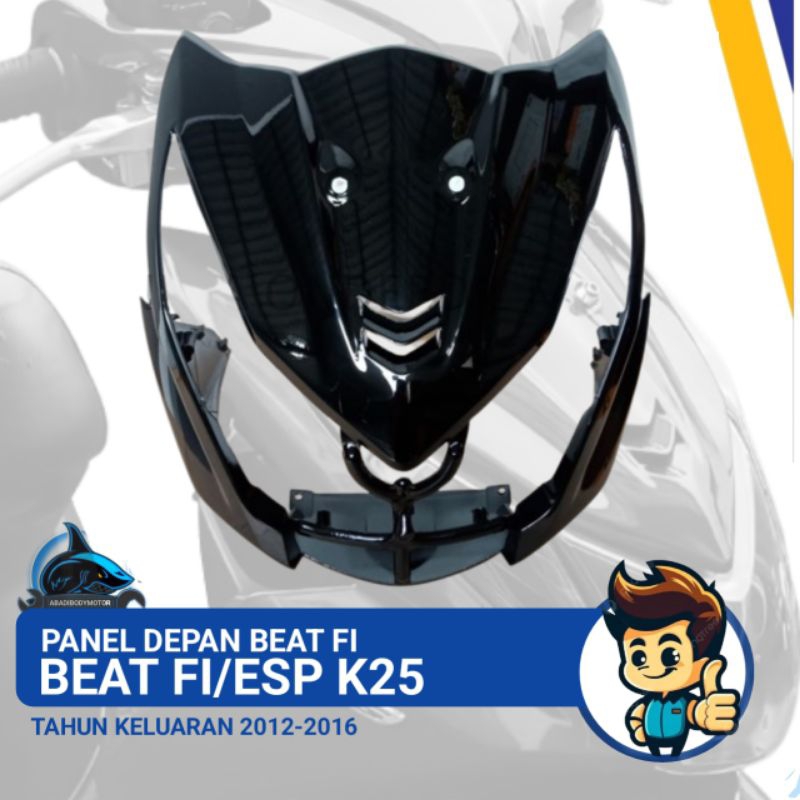 Jual cover front panel depan tameng lampu depan Honda beat fi lama k25 ...