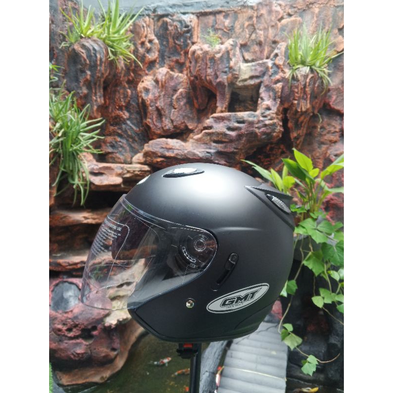 Jual Helm sepeda motor halface GMT centro Double visor original pria ...
