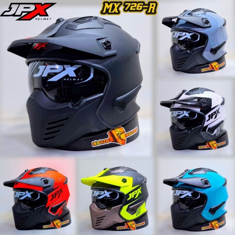Jual Helm JPX full face helm JPX MX 726R solid polos | Shopee Indonesia