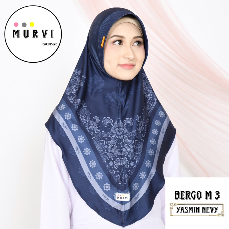 Jual MAM HIJAB-MURVI BERGO MOTIF SUBLIM PRINTING YASMIN | Shopee Indonesia