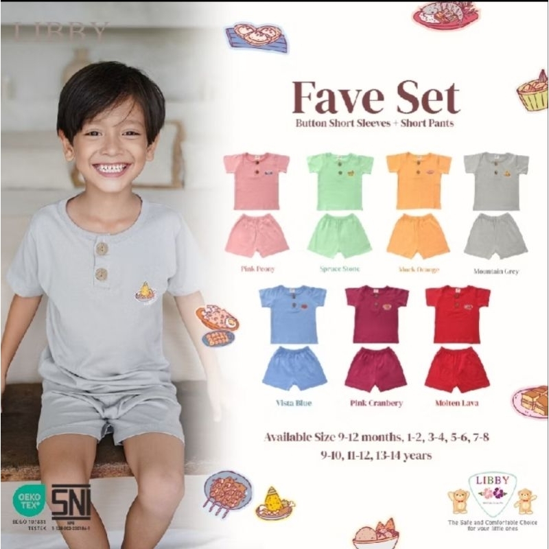 Jual Libby Fave Set Setelan Oblong Pendek Celana Pendek | Boy & Girl ...