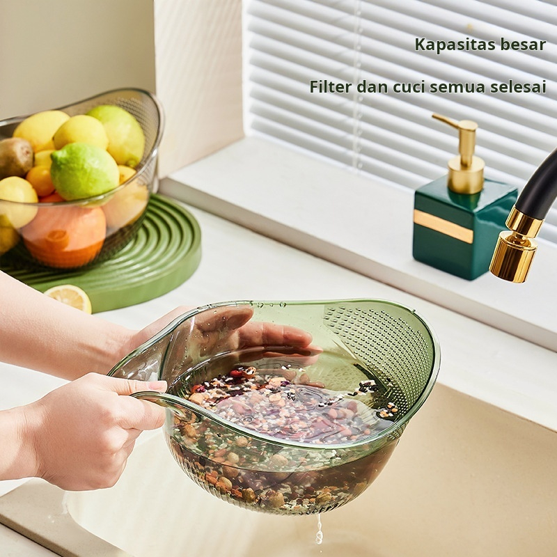 Jual Artefak pencuci beras baskom pencuci sayur keranjang pembuangan ...
