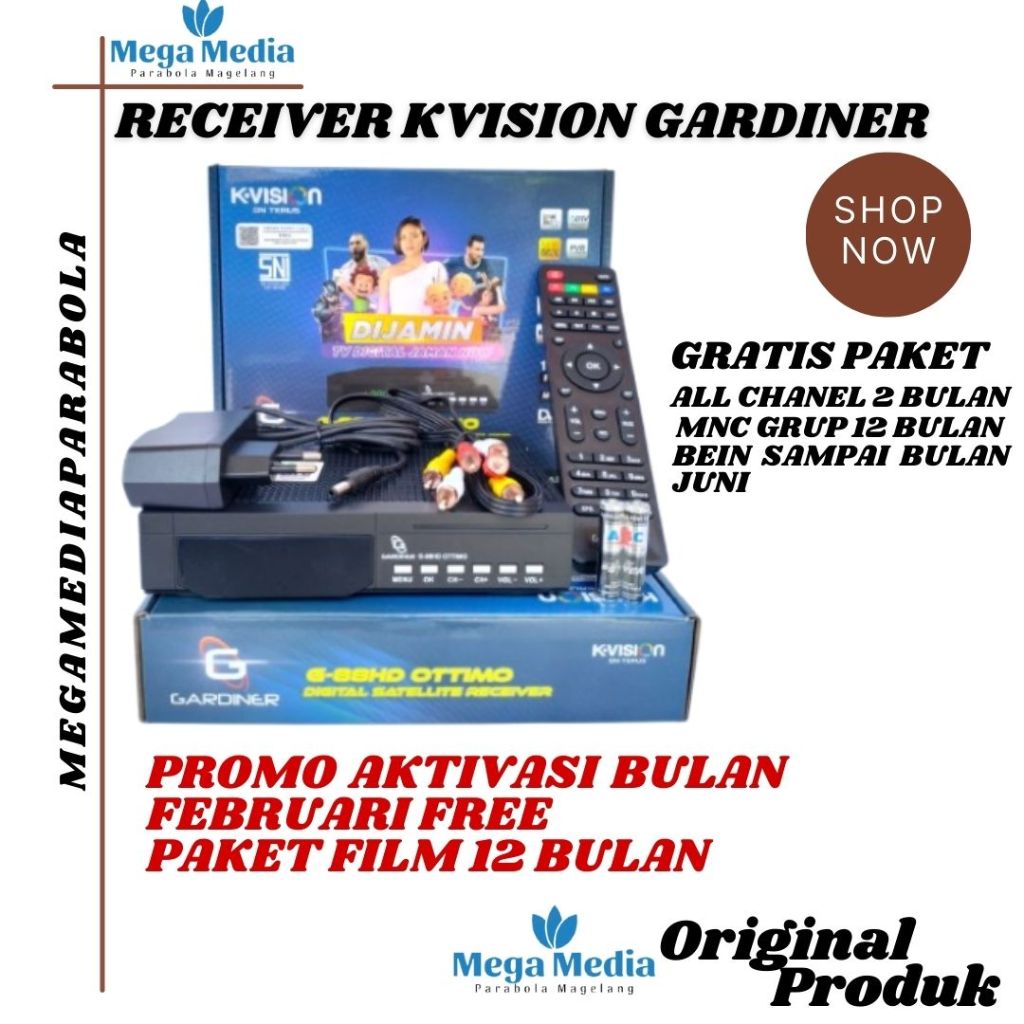 Jual Receiver K-Vision GARDINER OTTIMO Bisa MNC Grup gratis 1 tahun ...