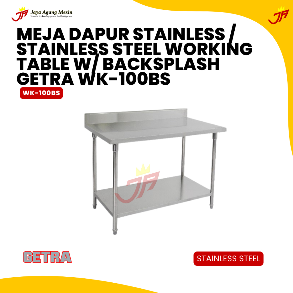 Jual GETRA Meja Dapur Stainless / Stainless Steel Working Table w ...