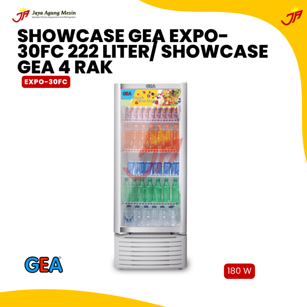 Jual GEA Showcase EXPO-30FC 222 Liter/ Showcase gea 4 rak/Showcase ...