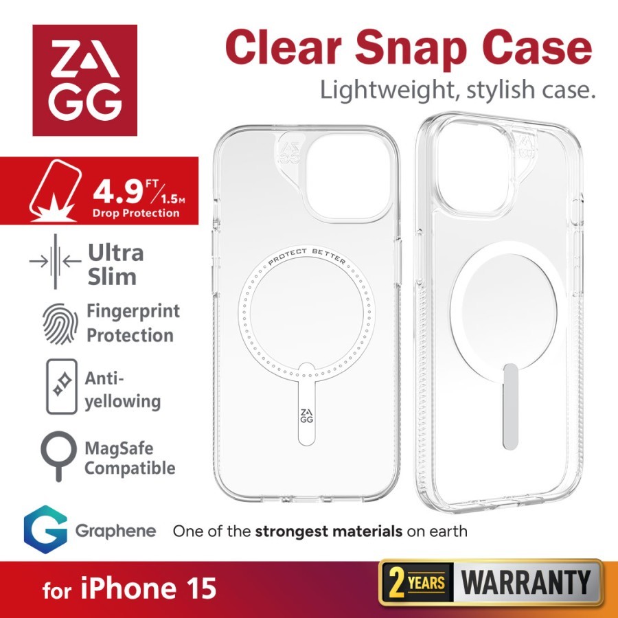 Jual CASE MAGSAFE FOR IPHONE 15 PRO/ PRO MAX ZAGG CASING SNAP ESSENTIAL ...