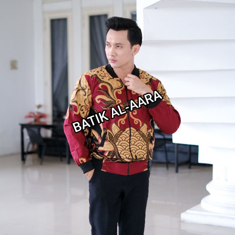 Jual jaket batik bomber, harga grosir produksi sendiri pria wanita ...