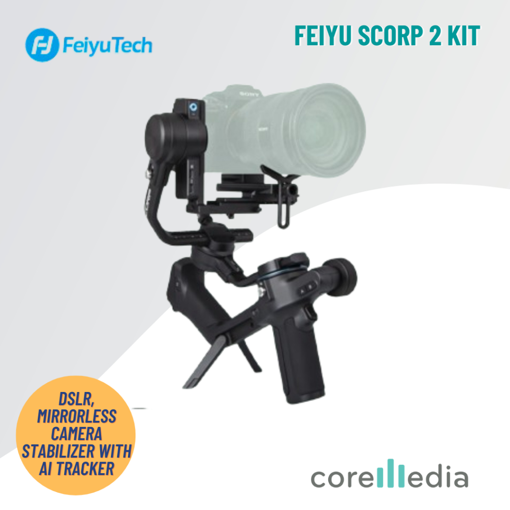 Jual Feiyu Scorp 2 KIT DSLR Mirrorless Camera Stabilizer with AI Tracker | Shopee Indonesia